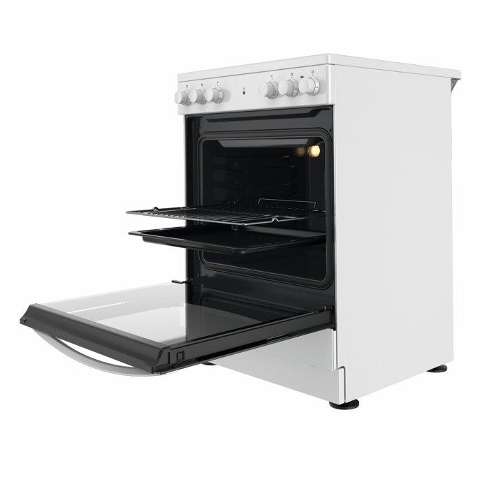 Indesit 4 Burners Electric Cooker 60cm IS67E4KHW/MEA| Xcite