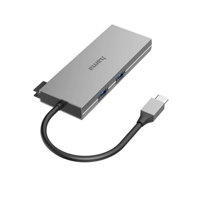 Hama USB-C Hub 6 Ports Docking Station 200110 Gray| Xcite