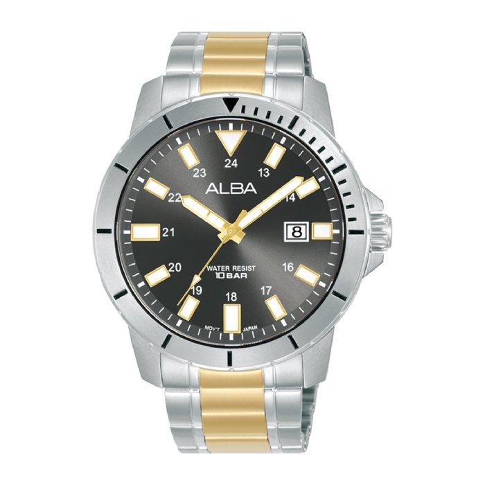 Alba Active Watch for Men AS9R93X1 Silver/Gold| Xcite Kuwait