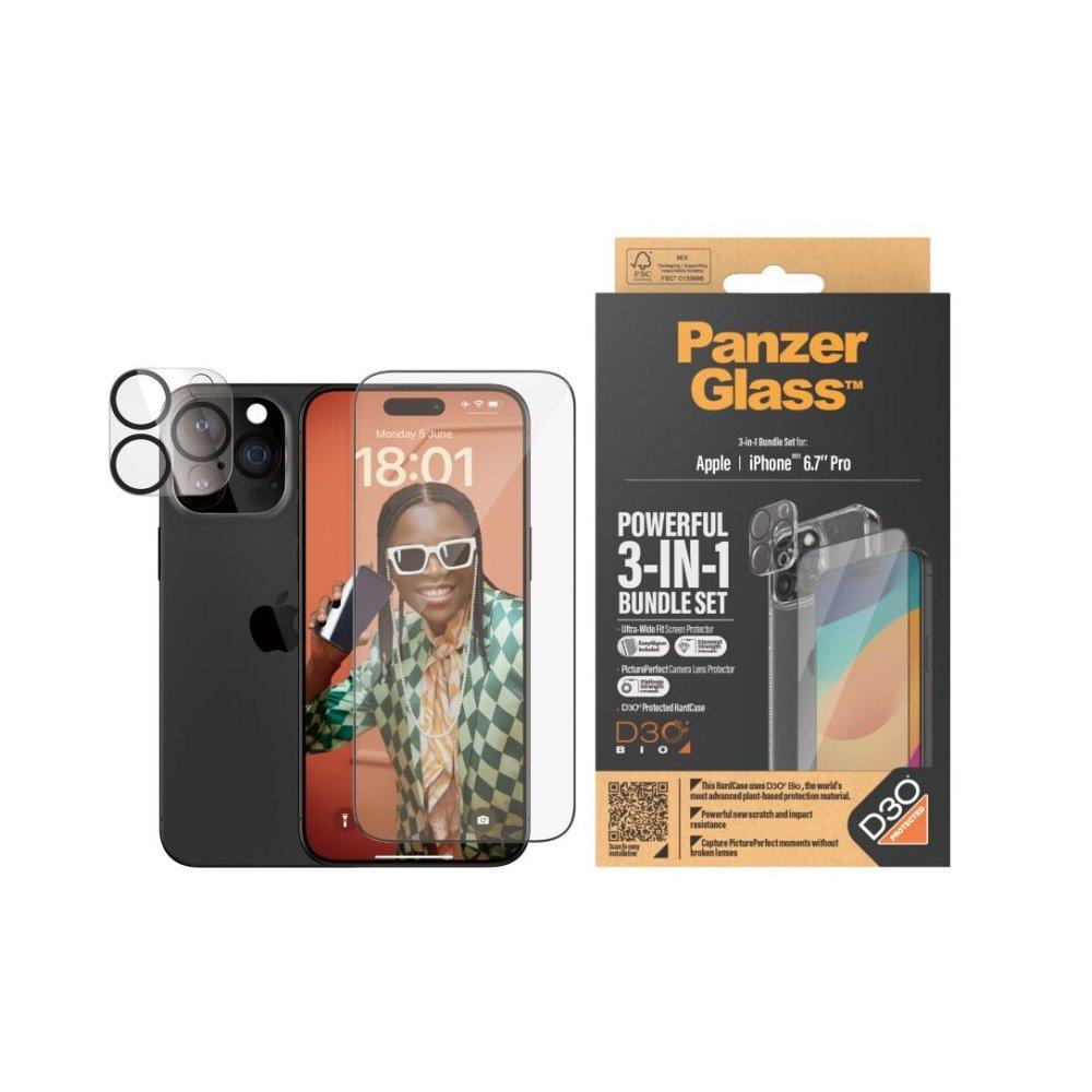 PanzerGlass 3in1 Privacy Clear iPhone 15 Pro Max Clear | Xcite