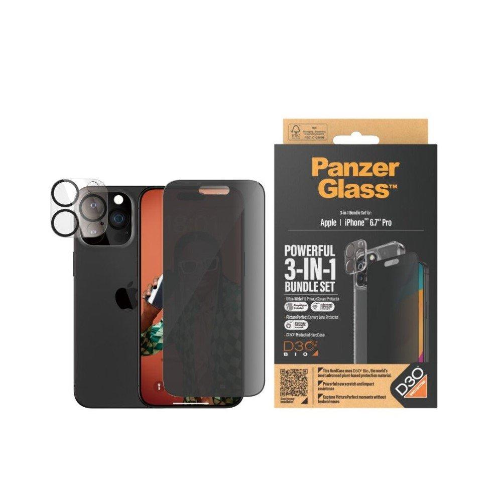 PanzerGlass 3in1 Privacy iPhone 15 Pro Max Clear | Xcite