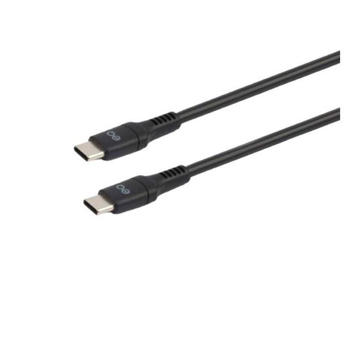 EQ USB-C To USB-C Cable 3m CC-130D-3M-BLK Black | Xcite