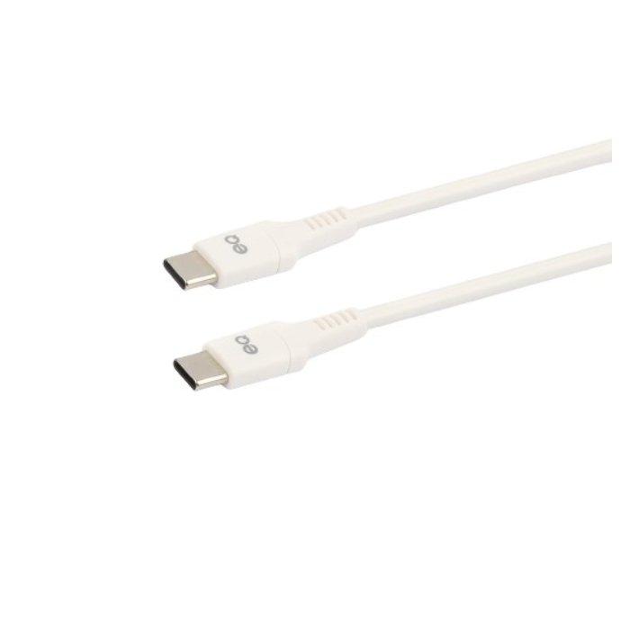 EQ USB-C To USB-C Cable 3m CC-130D-3M-WHT White| Xcite