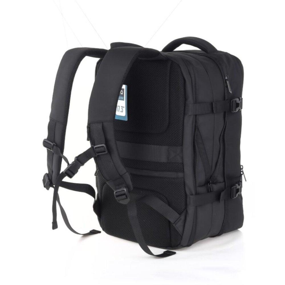 EQ Expandable Backpack 17.3-Inches KLB220104 Black| Xcite