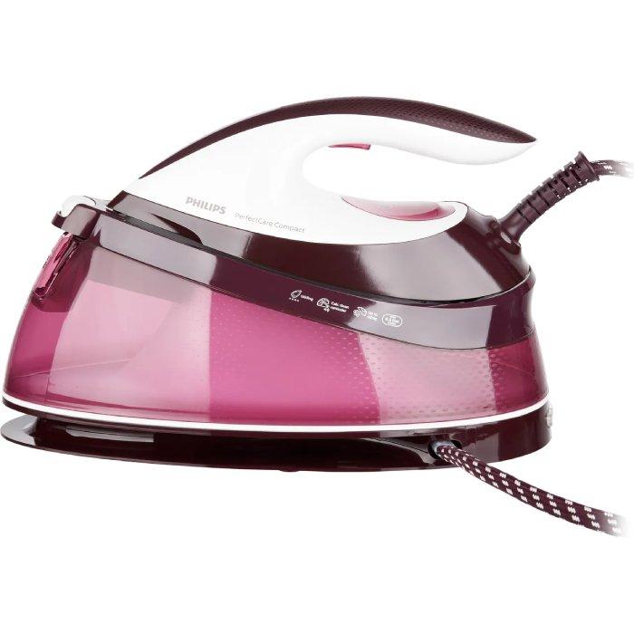 Philips Steam Iron, 2400W, 1.5L, GC7842/46 – Burgundy| Xcite