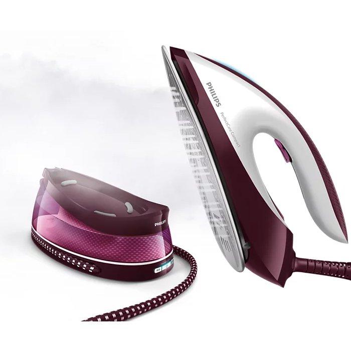 Philips Steam Iron, 2400W, 1.5L, GC7842/46 – Burgundy| Xcite