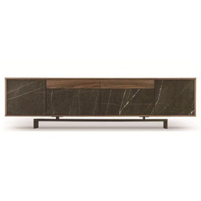 Wansa TV Stand Up to 85" 85Kg Loading Capacity Walnut| Xcite