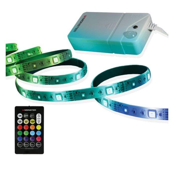 Monster Motion USB LED Strip Light 2M Multicolor| Xcite