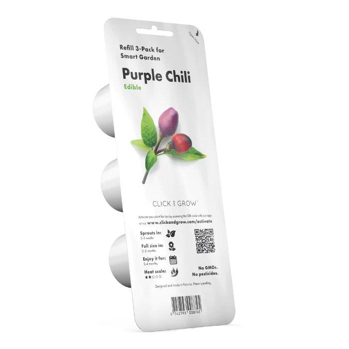 كبسولات نباتية كليك أند غرو 3 قطع فلفل بنفسجي حار| اكسايت