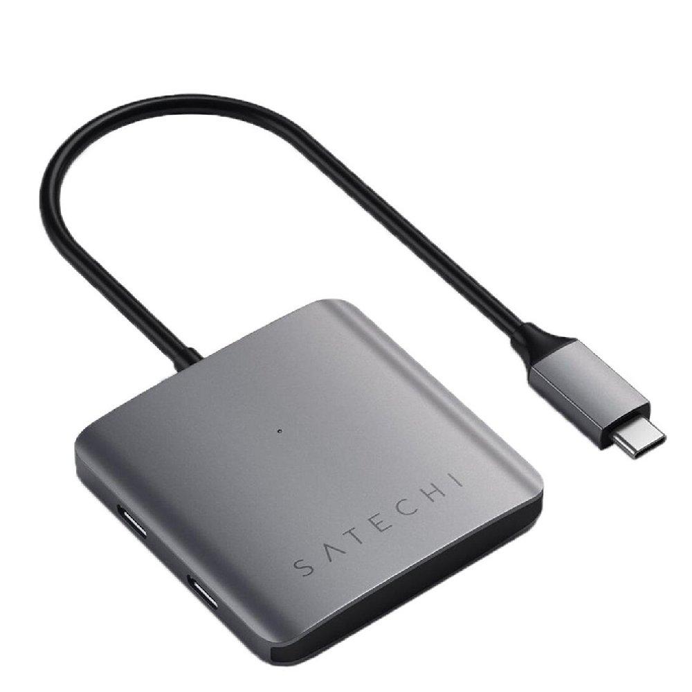 Satechi Aluminium 4-Port Hub USB Type-C | Shop online | Xcite Kuwait