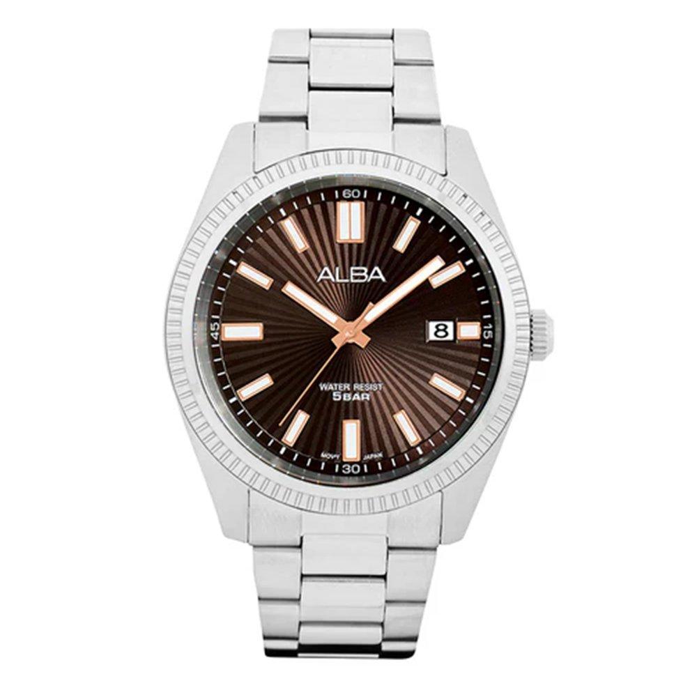 Alba prestige men's watch, analog , 42mm, stainless steel strap ...