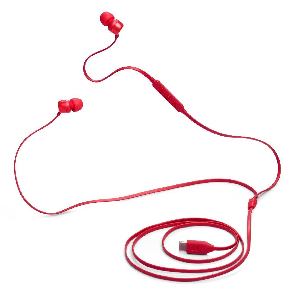 JBL T310C USB-C Wired In-Ear Earphones JBLT310CRED| Xcite