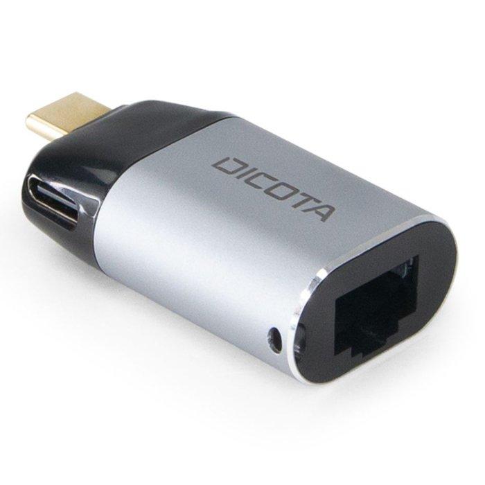 DICOTA USB-C to Ethernet Mini Adapter, 100W| Xcite Kuwait