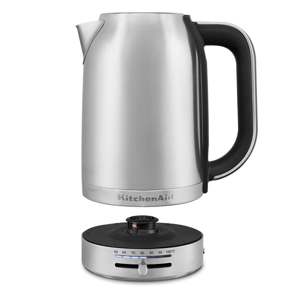 KitchenAid Artisan Kettle 1.7L, 2400W Silver | Xcite Kuwait