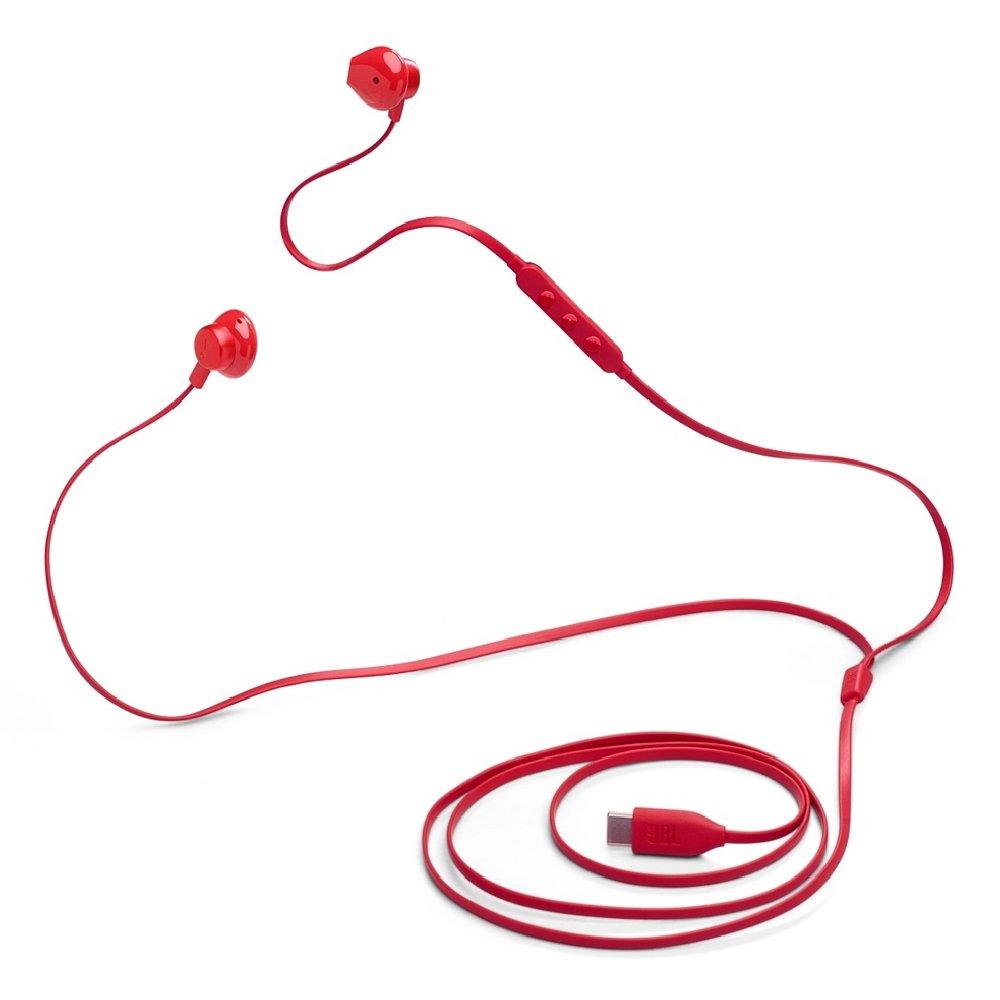 JBL Tune 305 USB-C Wired In-Ear Earphones Red | Xcite Kuwait
