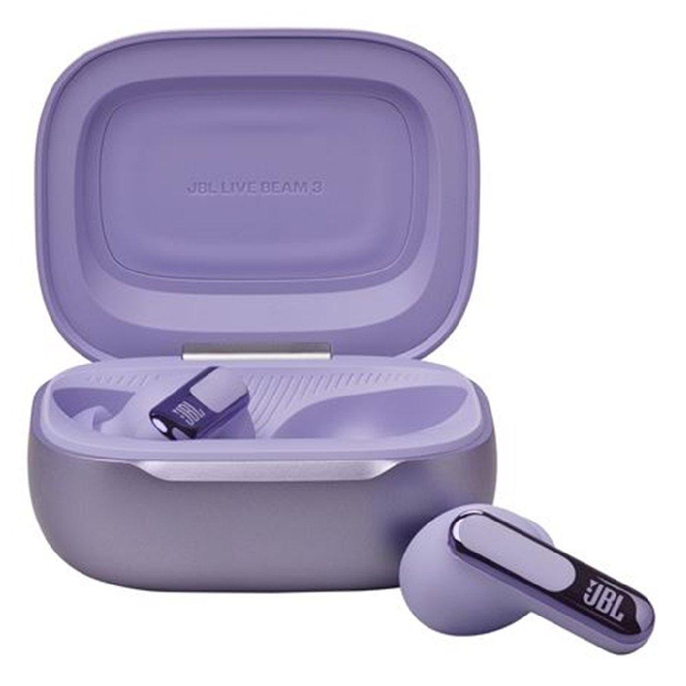 JBL Live Beam 3 Wireless Earbuds with Screen Purple| Xcite