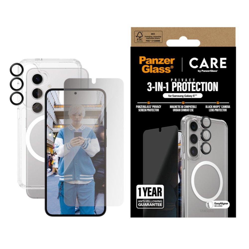 Panzer 3 in 1 Protection Bundle for S25 Privacy| Xcite