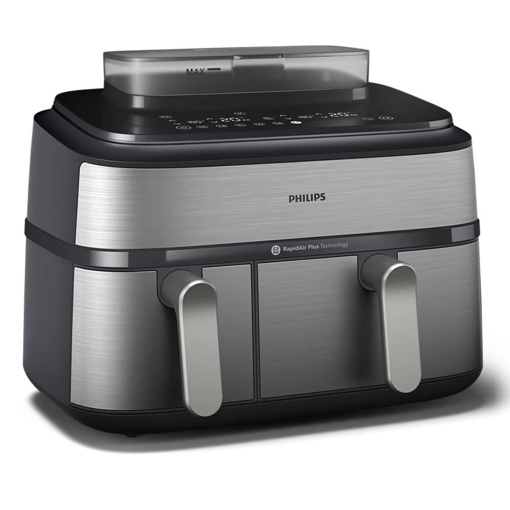 Philips Dual Air Fryer, 2300W, 9L, NA555/09 – Black | Xcite