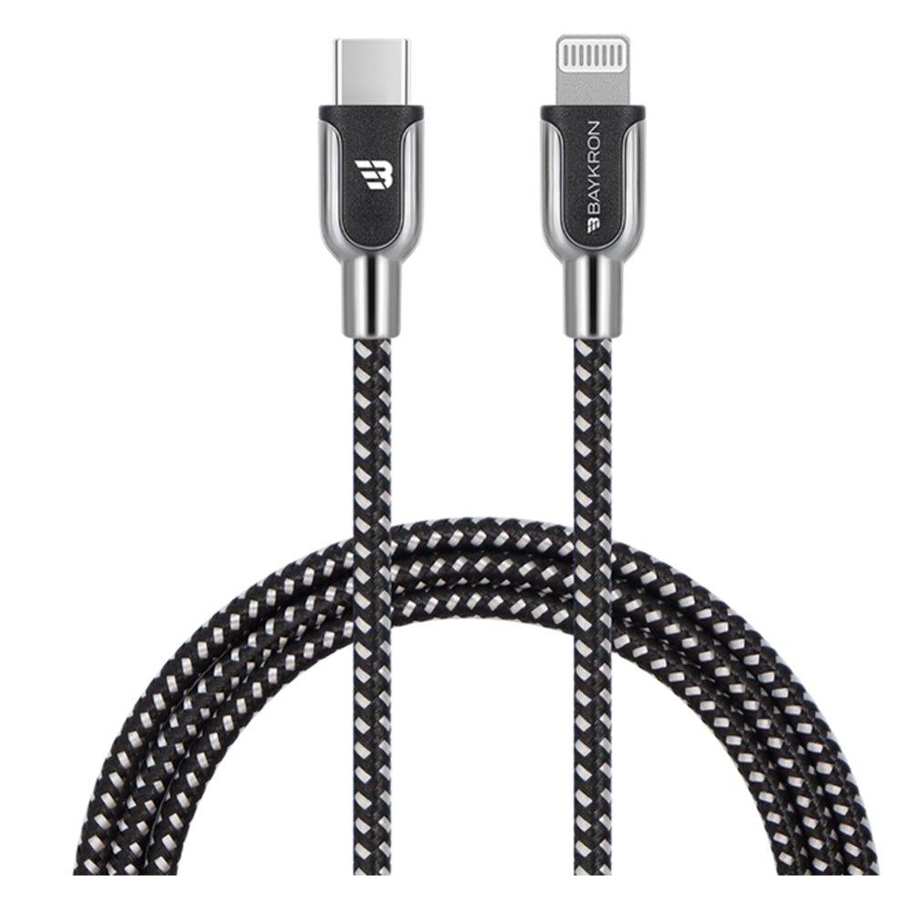 Baykron 27W USB-C to Lightning Cable - Black| Xcite
