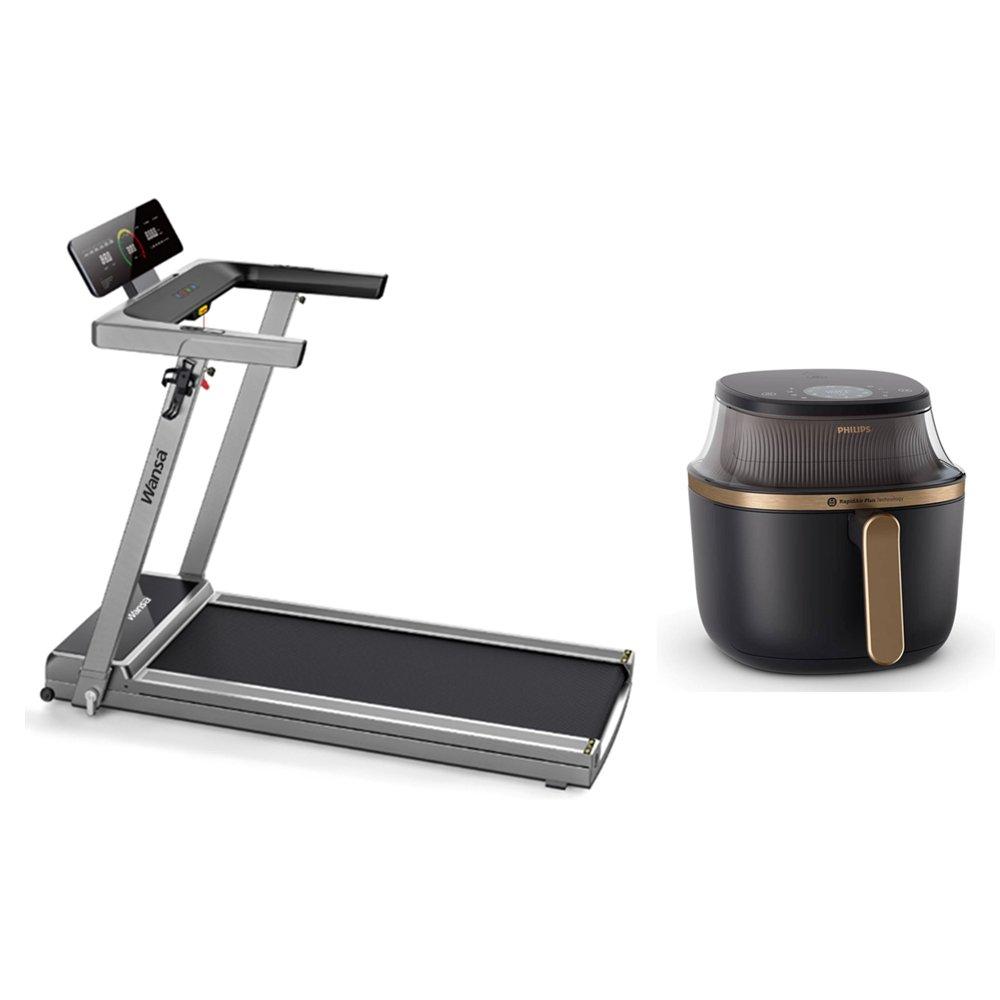 Wansa Foldable Treadmill + Philips 4.2L Digital Fryer | Xcite
