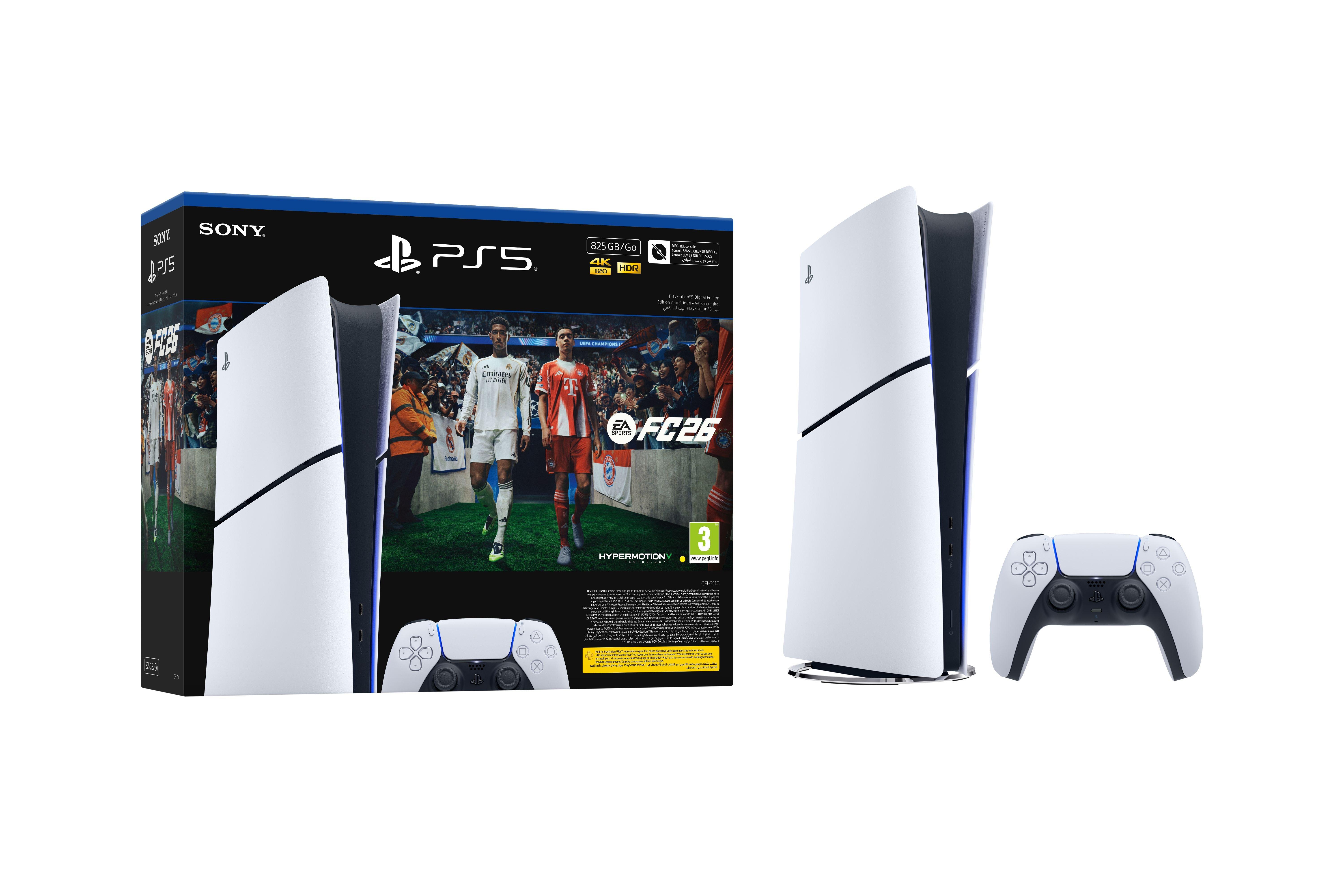 Bundle Sony PlayStation 5 Digital Console with EA Sports FC26 | Xcite