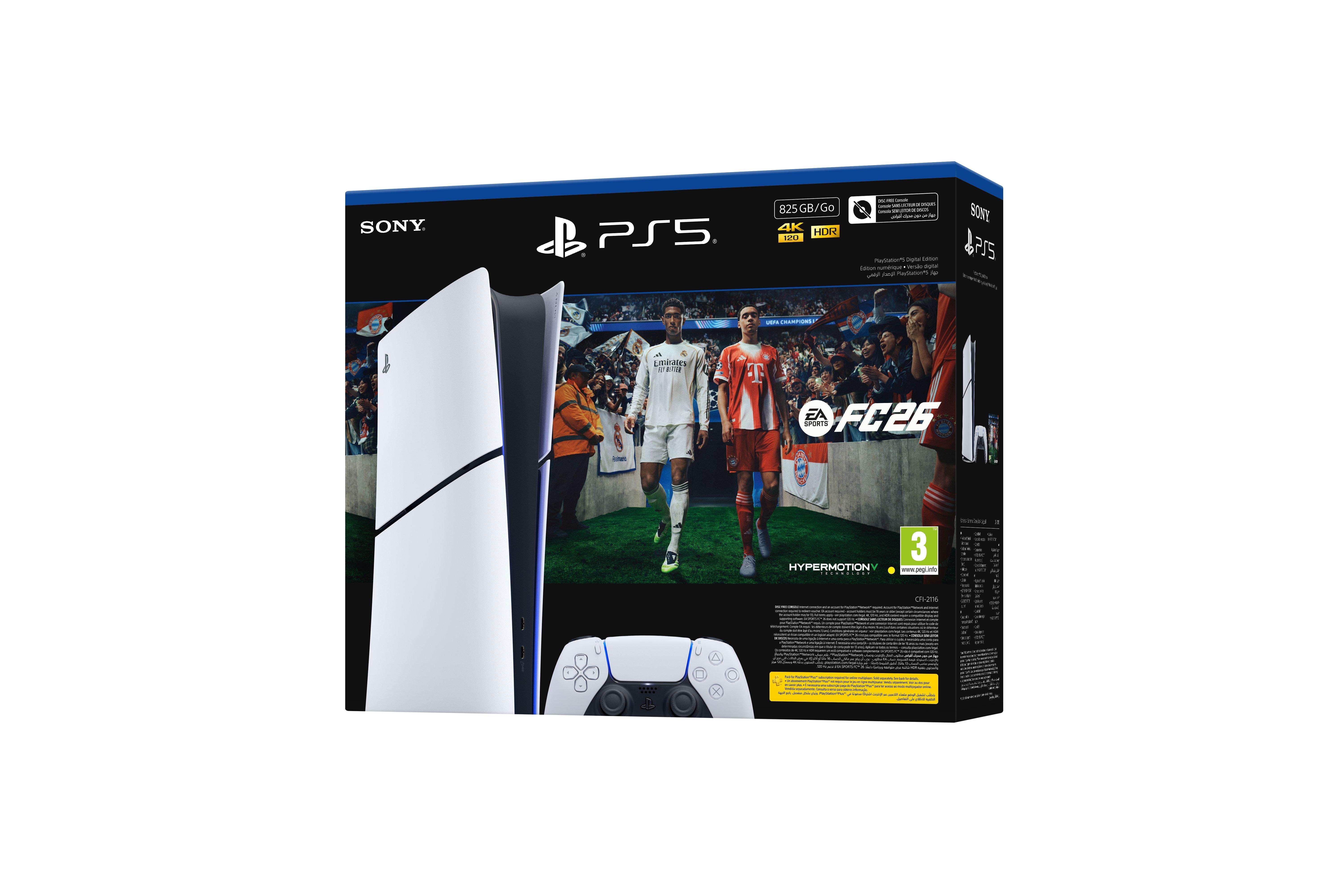 Bundle Sony PlayStation 5 Digital Console with EA Sports FC26 | Xcite