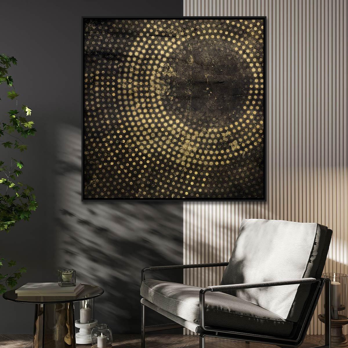 Riva Printed Art Black 80x80 cm in Kuwait | Buy Online | safathome.com