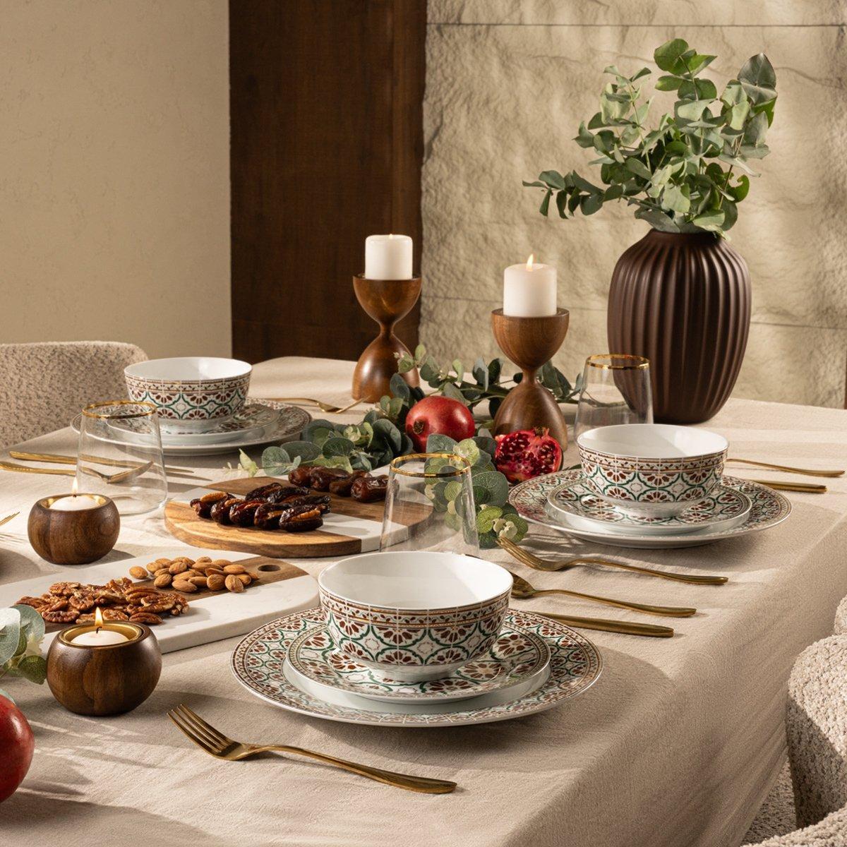 Italian Garden Dinner Set 18Pcs Green in Kuwait | Buy Online ...