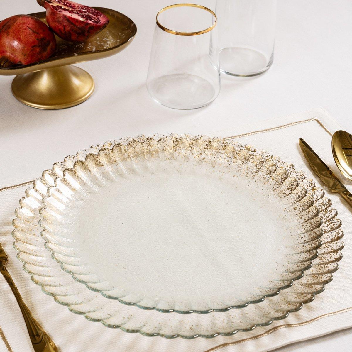 Lax Dinner Plate Gold 28X2 cm in Kuwait | Buy Online | safathome.com