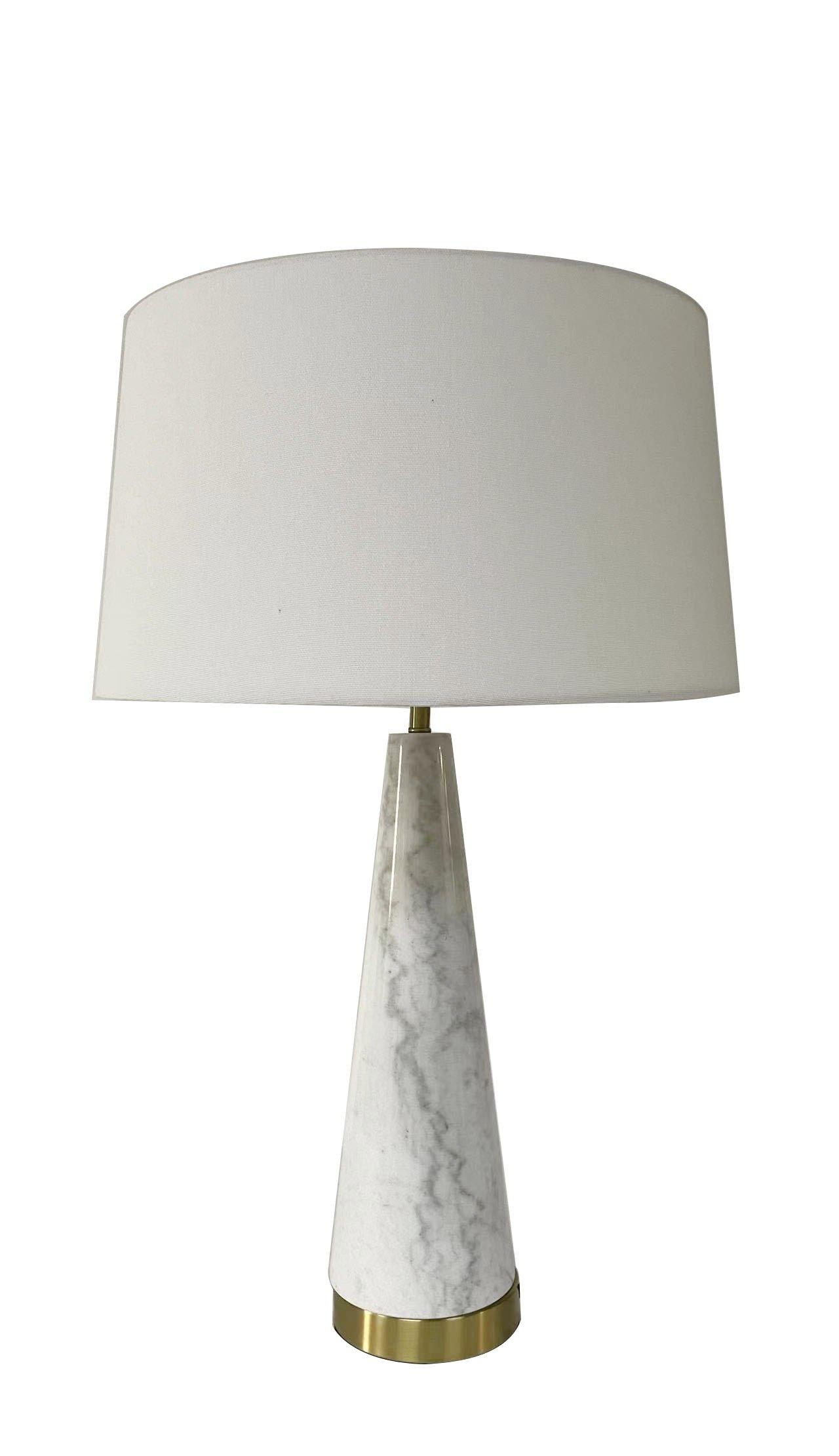 Laxa Marble Table Lamp White/Grey H:60 X D:40 cm in Kuwait | Buy Online ...