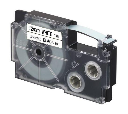Casio 12mm Black-On-White Standard Label Tape (XR-12WE1) Price in ...