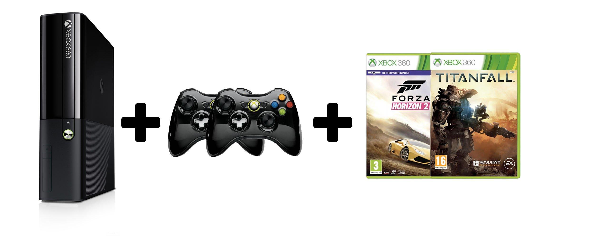Microsoft Xbox 360 500GB Console + 2 Controllers + 2 Games (Titanfall ...