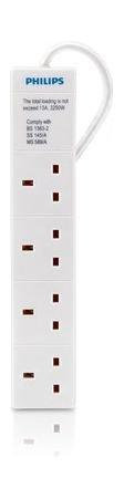 Philips 4 Sockets Extension Cord 1.8 Meters (SPN1044A) - White Price in ...