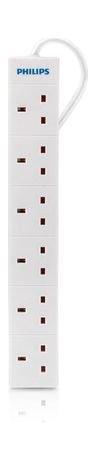 سعر Philips 3M 6 Outlets Power multiplier (SPN1063B/30) - White في ...