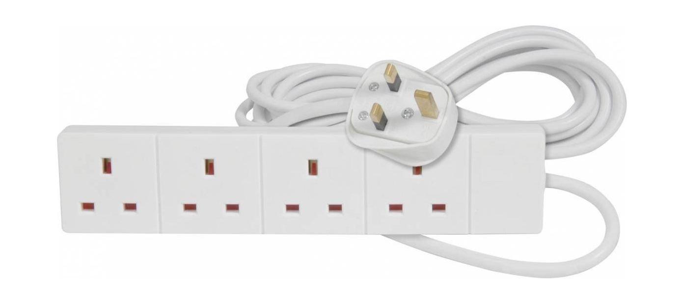 DataZone 6 Way Socket + 4 Way Socket Extension Cord - White Price in ...