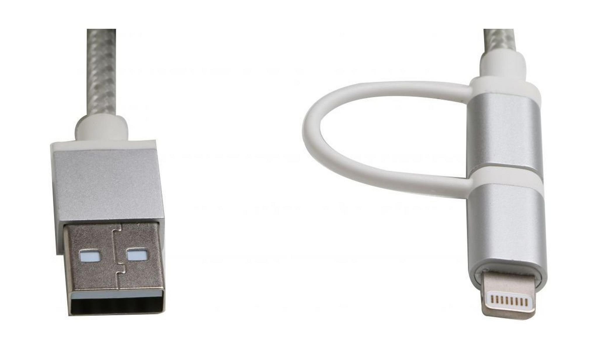 Spark 2-in-1 Charge and Sync USB to Lightning/Micro USB Cable 1 Meter ... Spark 2-in-1 Charge and Sync USB to Lightning/Micro USB Cable 1 Meter ...
