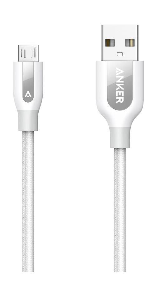 Anker PowerLine + 0.9 Meter Micro-USB Cable (A8142H21) - White Price in ...