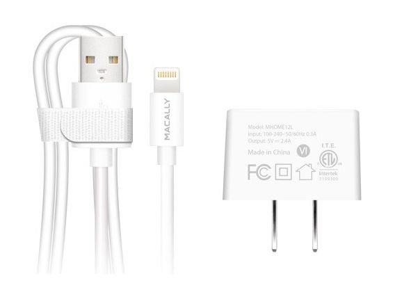 Macally 12W Home Charger with Detachable Lightning Cable For iPad ...