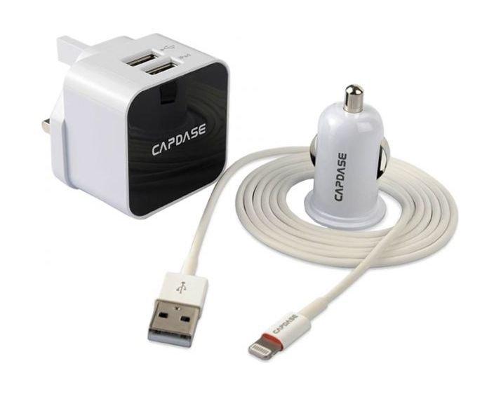 Capdase Power Kit With Lightning Cable (TKCB-B202-BS) - White Price in ...