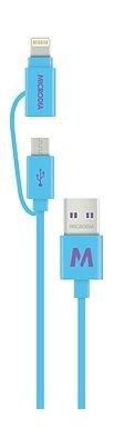 Microdia Fruitywire 2 in 1 Lightning/Micro-USB Cable - Sky Blue Price ...