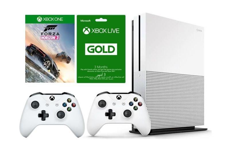 Xbox One S 1TB Console + Forza Horizon 3 + Xbox Live Card 3 Months ...