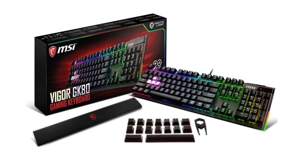 MSI Vigor GK80 US Backlit RGB Dedicated Hot Keys Mechanical Gaming ...