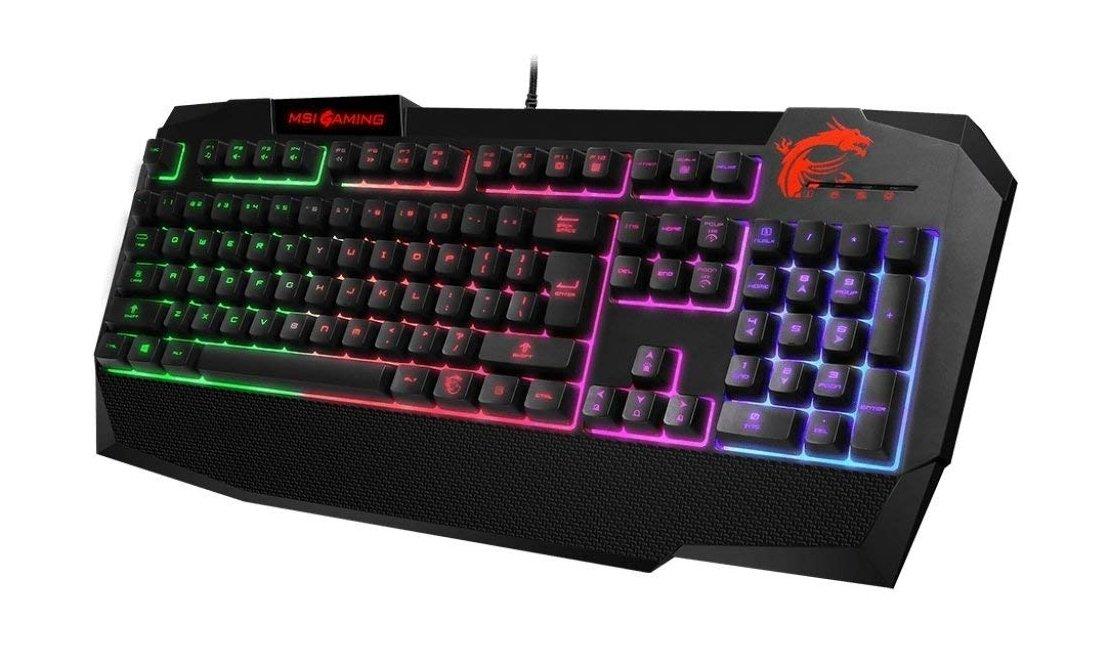 MSI Vigor GK40 US Backlit RGB Dedicated Hot Keys Gaming Keyboard ...