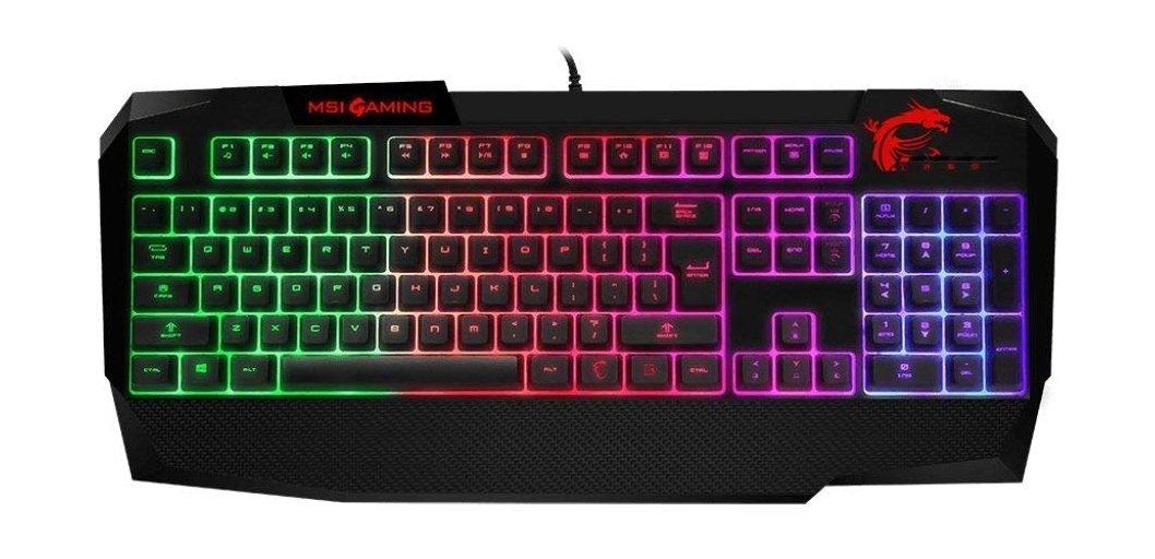 MSI Vigor GK40 US Backlit RGB Dedicated Hot Keys Gaming Keyboard ...