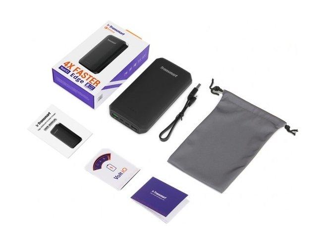 Tronsmart PBT20+ Edge 20000mAh Power Bank - Black Price in Kuwait - Xcite