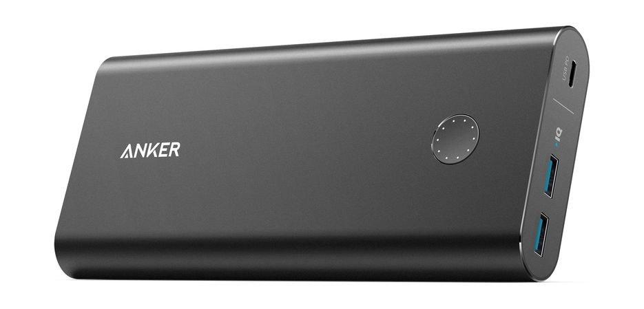 Anker PowerCore 20000 mAh USB Portable Power Bank (A1275H11) - Black ...