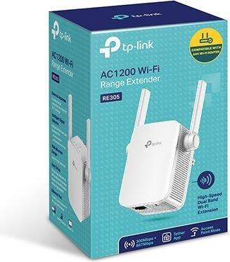 TP Link AC1200 Wi-Fi Range Extender, RE305 - White| Xcite