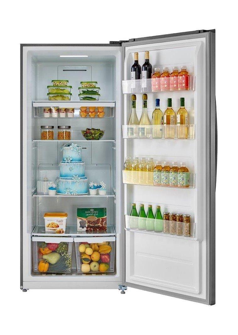 Midea 21 CFT Upright Freezer (HS772FWDS-TK) - Silver | Xcite KSA