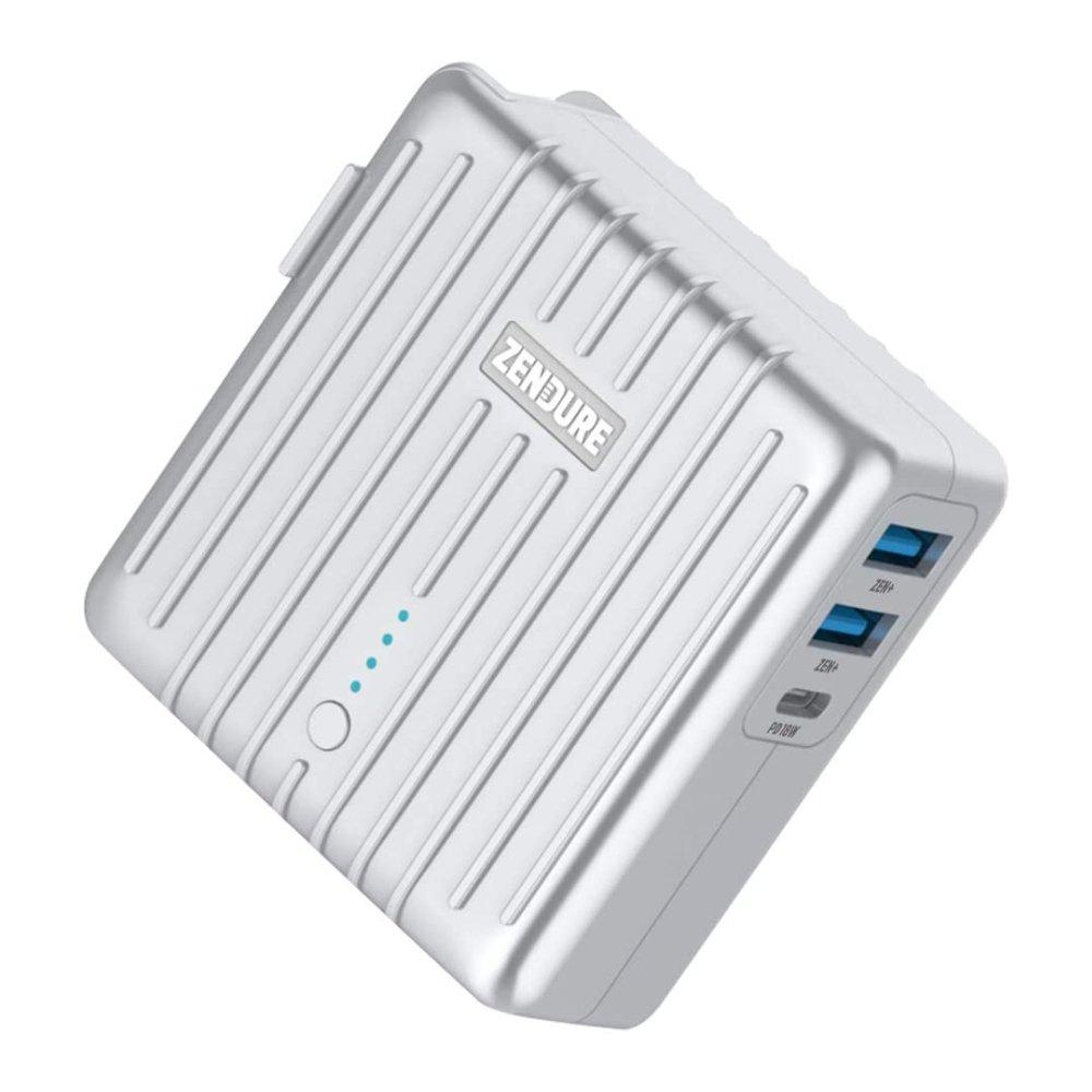 Zendure MIX 2-IN-1 5200mAh Powerbank & Wall Charger - Silver | Xcite KSA