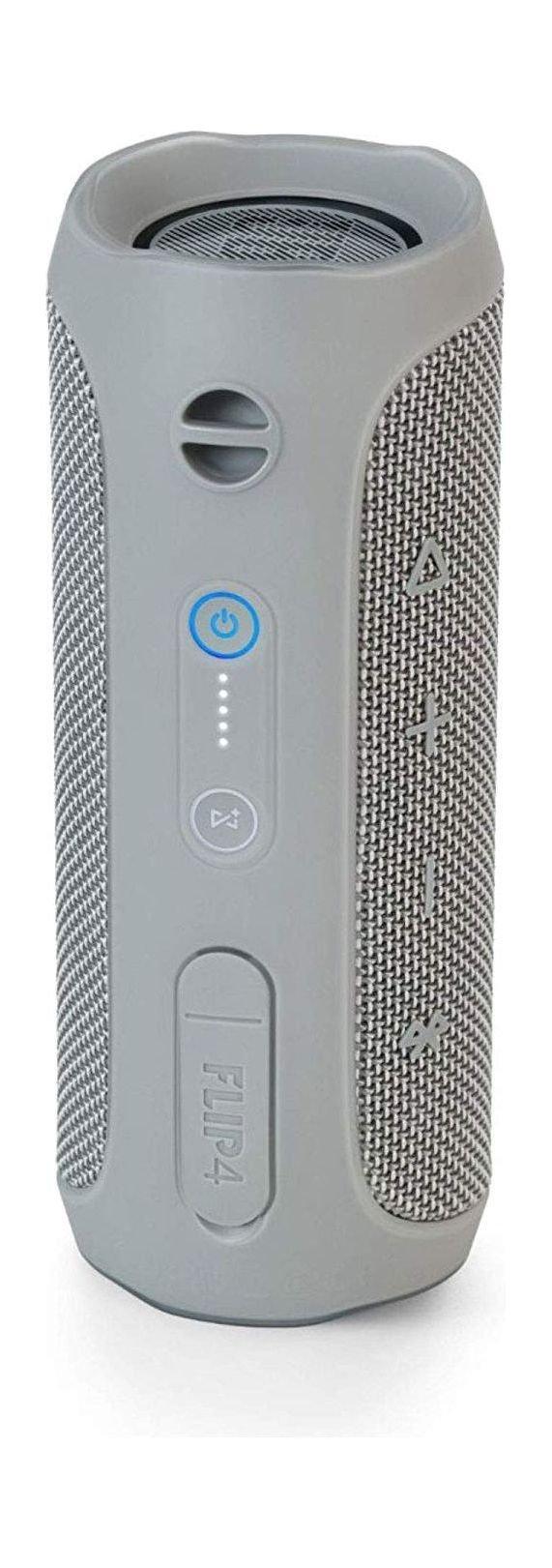 JBL Flip 4 Wireless Bluetooth Speaker Grey + JBL T110BT Earphone Blue ...